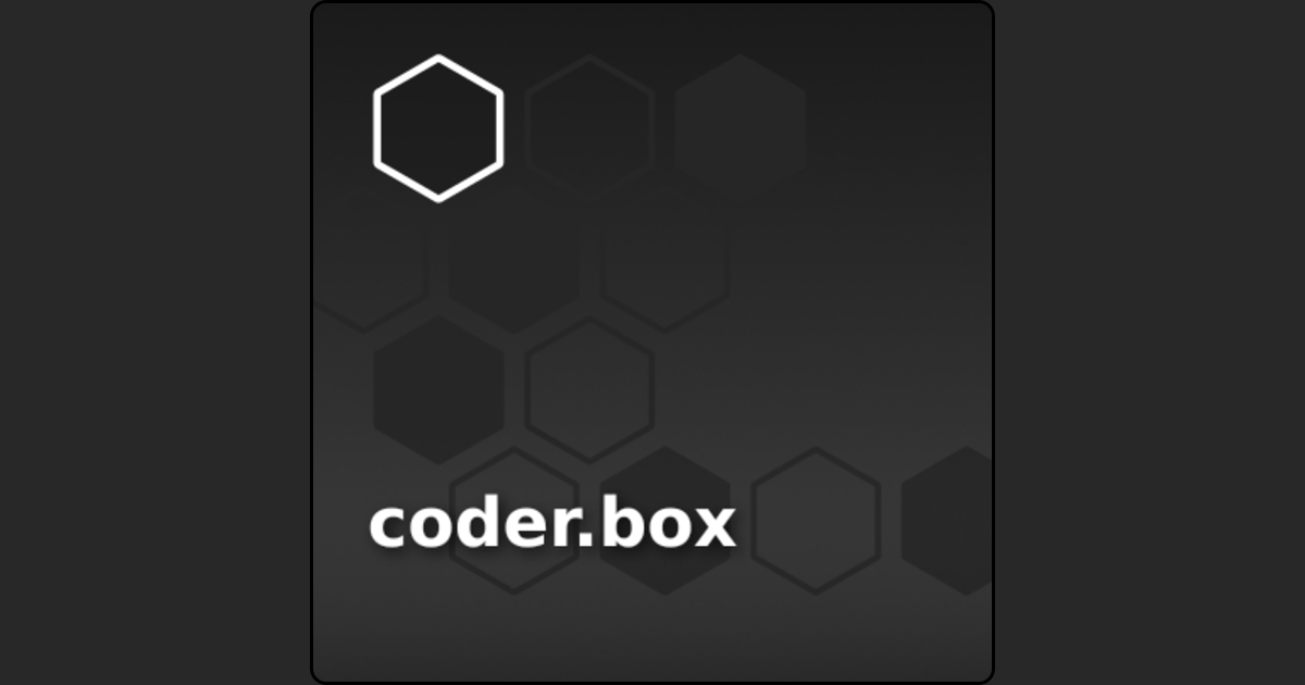 coder.box - Profile | .box